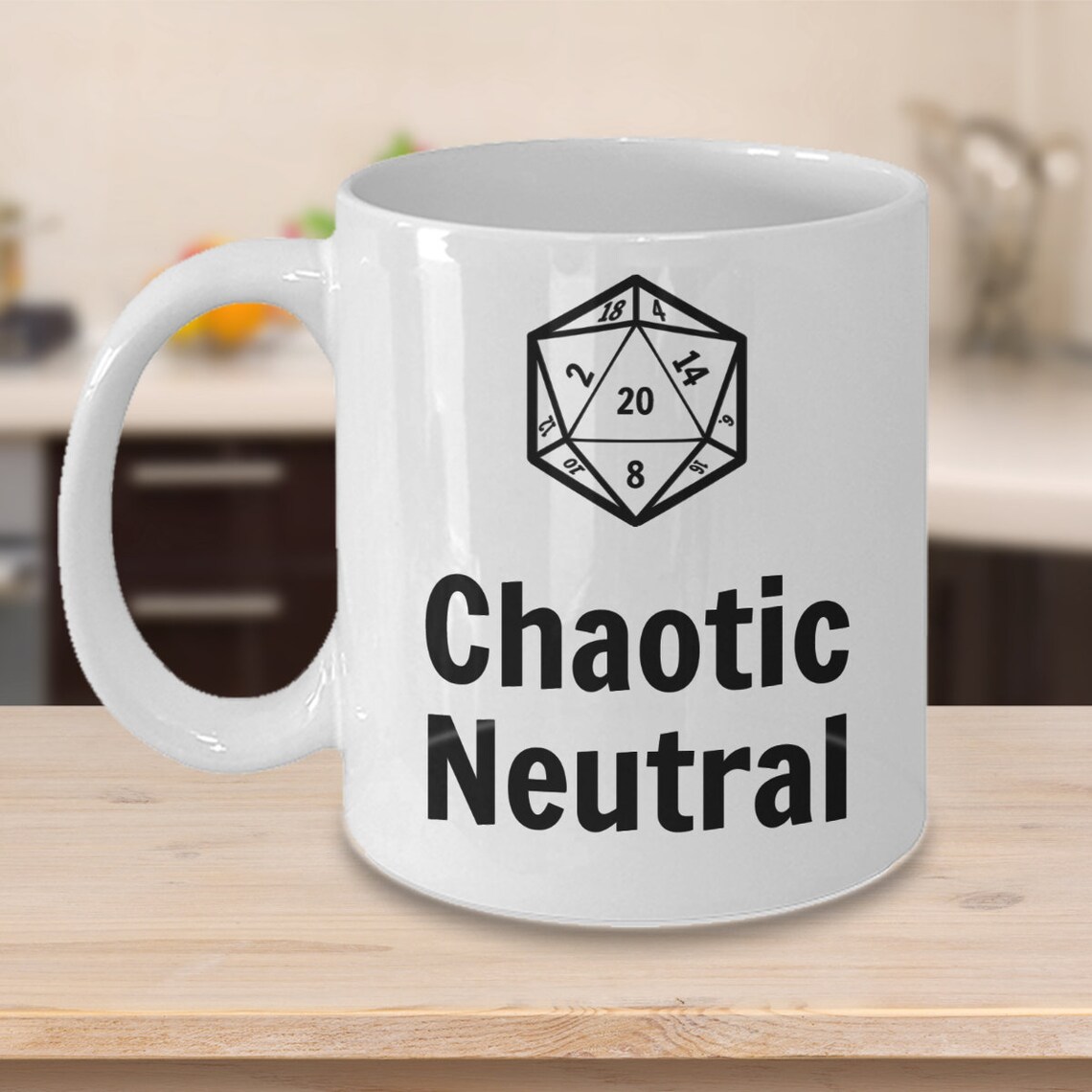 Chaotic Neutral Mug D&D Mug Dungeons Dragons Mug D20 Dungeons - Etsy