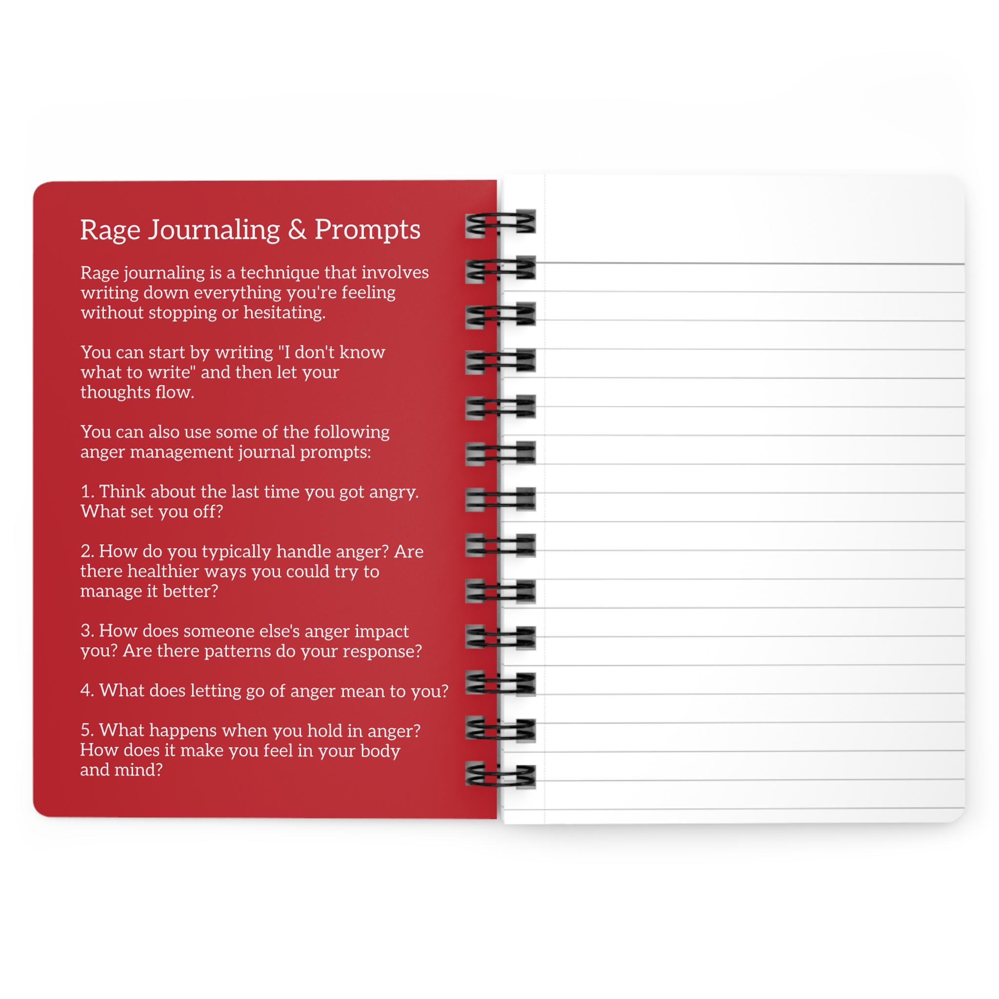 Burn Book Anger Management Journal Spiral 5x7" Venting Notebook Anger ...