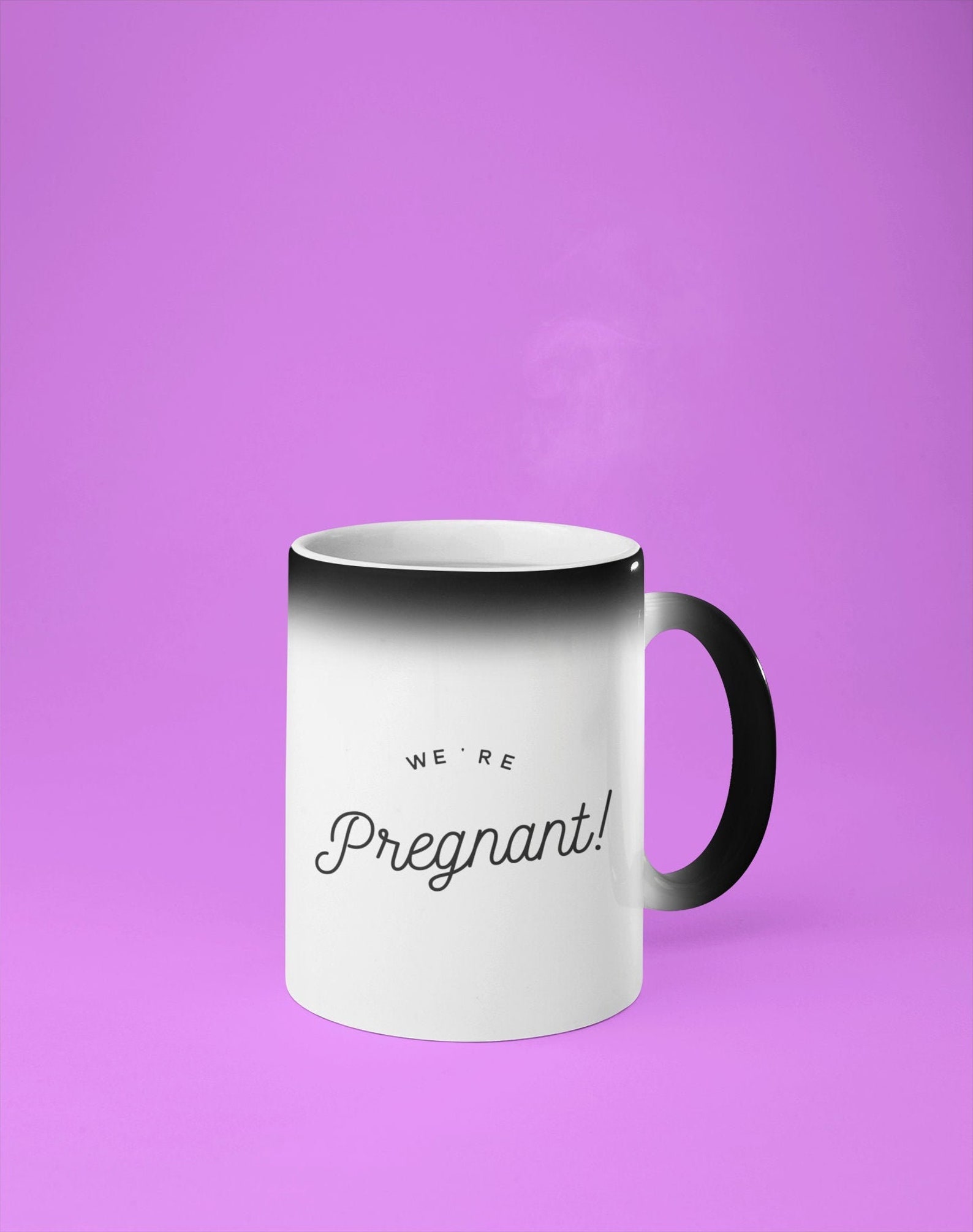We're Pregnant Mug Color Changing 11oz Novelty Gift Were Pregnant Mug ...