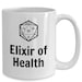 Elixir of Health Mug 11oz 15oz Novelty Gift D&d Mug Dnd Mug Dnd Coffee ...
