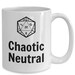 Chaotic Neutral Mug D&D Mug Dungeons Dragons Mug D20 Dungeons and ...
