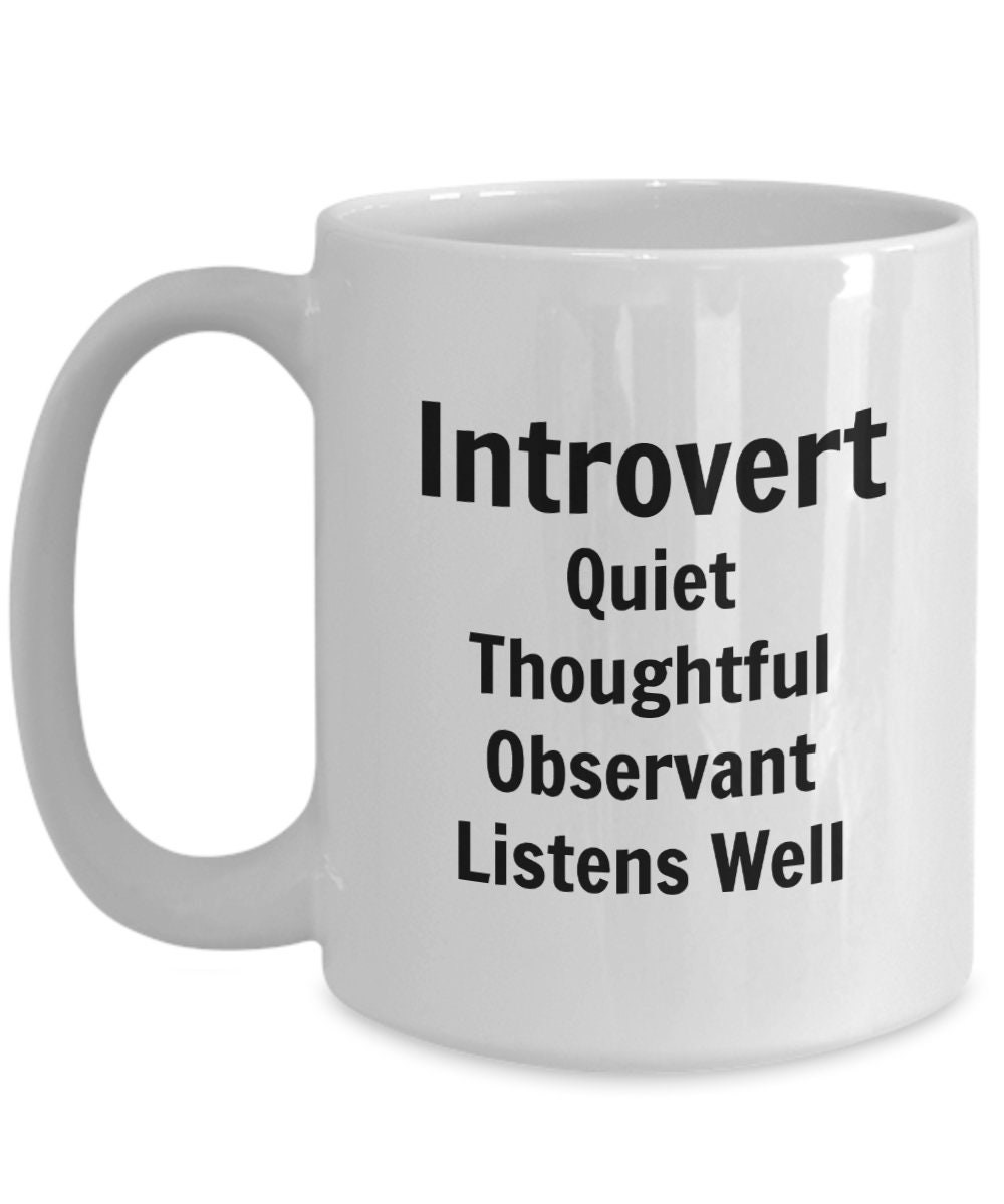 Introvert Mug Introvert Traits introvert mug large mugs - Etsy España