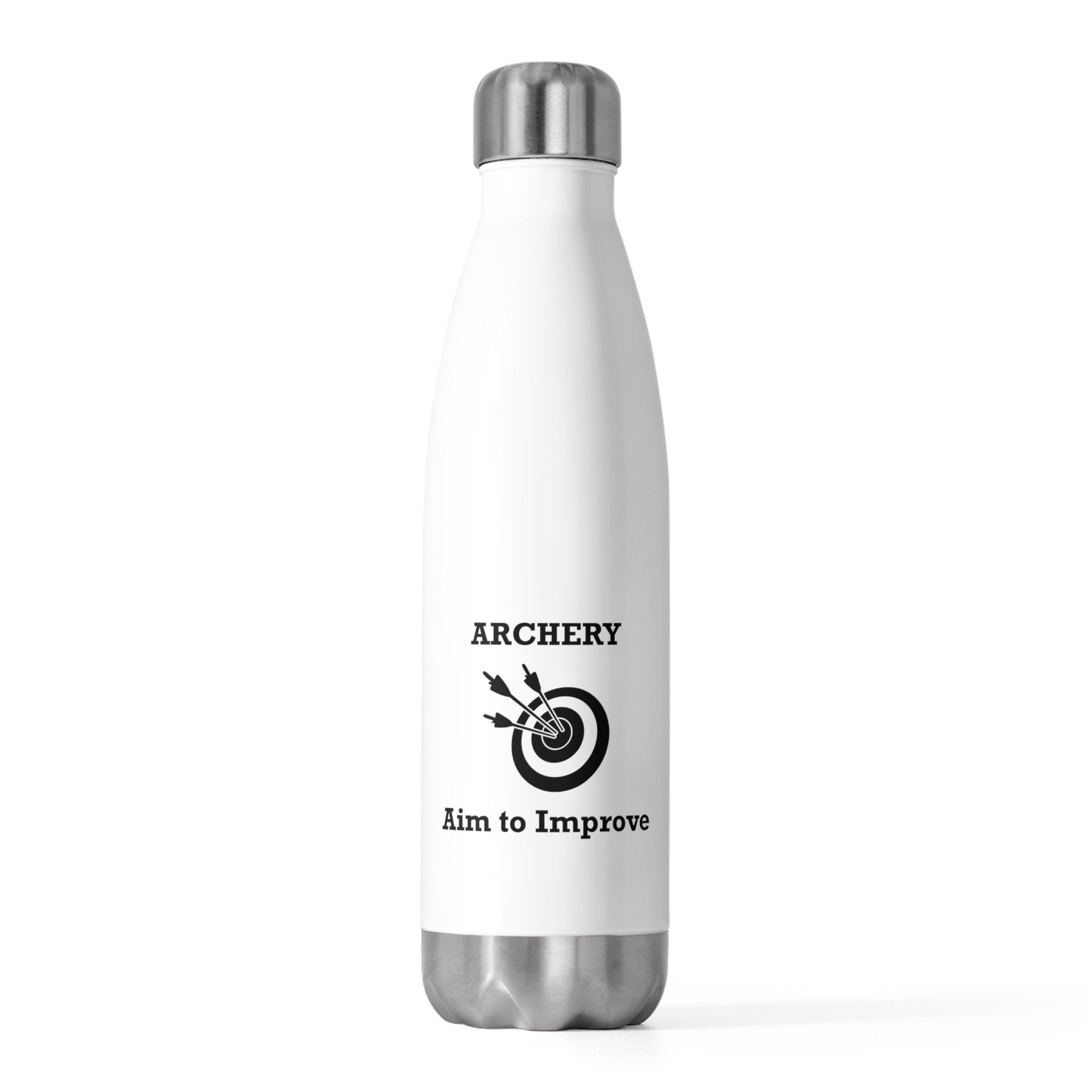 Archery Aim to Improve Water Bottle 20oz Novelty Gift Archery Gifts ...