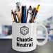 Chaotic Neutral Mug D&D Mug Dungeons Dragons Mug D20 Dungeons - Etsy