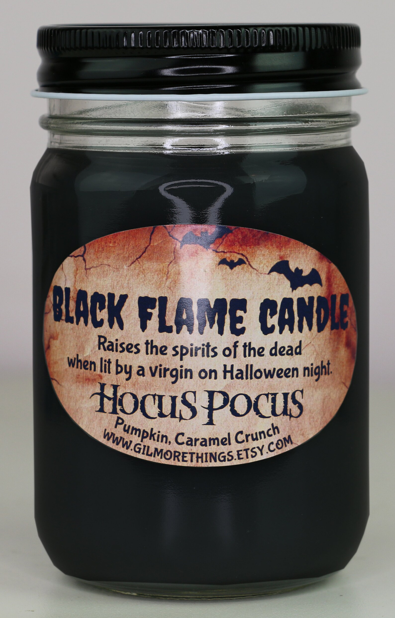 Hocus Pocus Black Flame Candle 12oz Halloween Fall Decor - Etsy