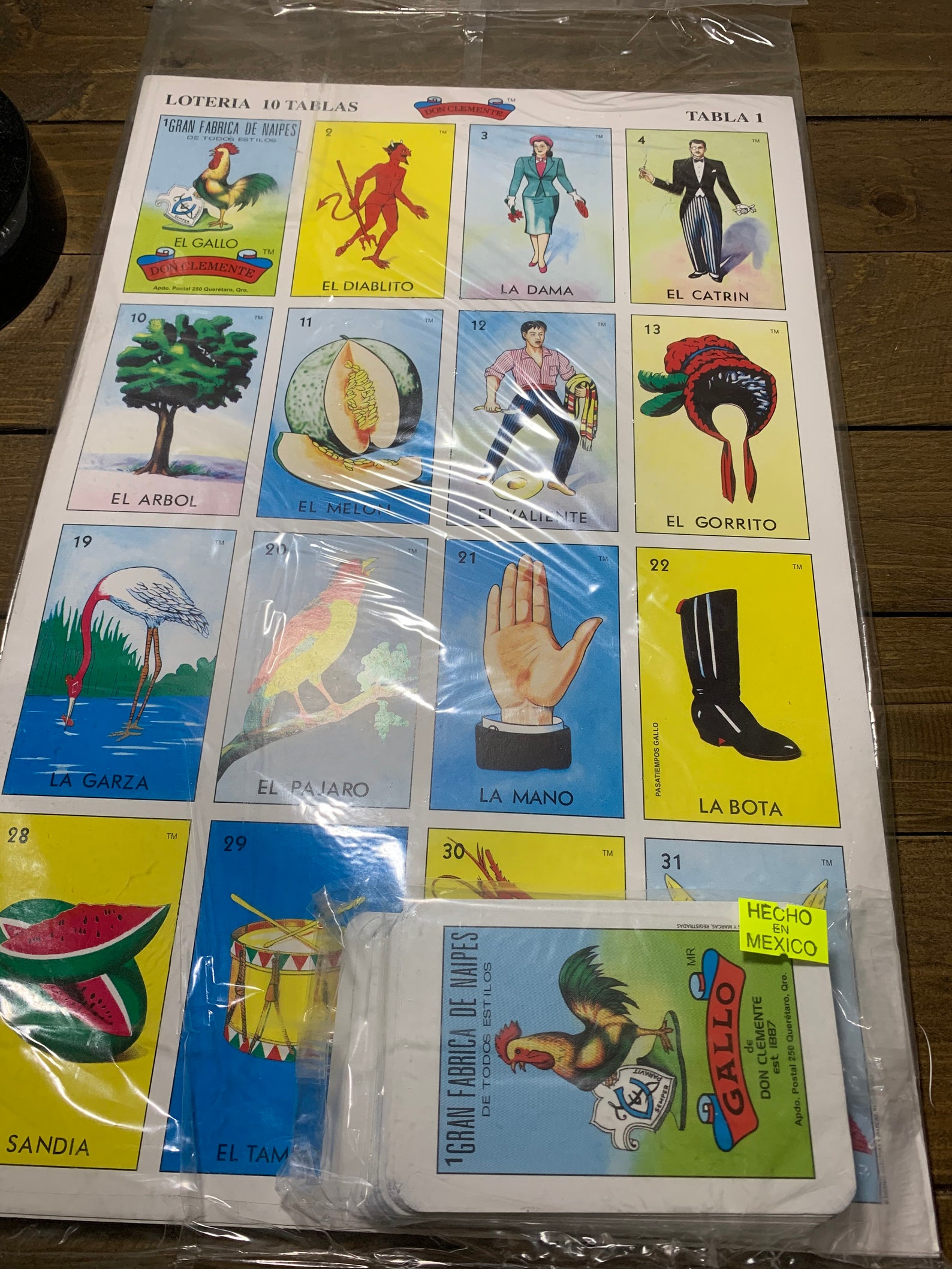 JUMBO Loteria Original 10 Bingo Playing Boards & Deck of 56 Cards ...