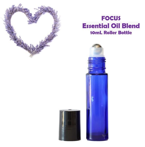 FOCUS Blend, Essential Oil Roller Bottle, Help Enhance Focus, Sustain ...