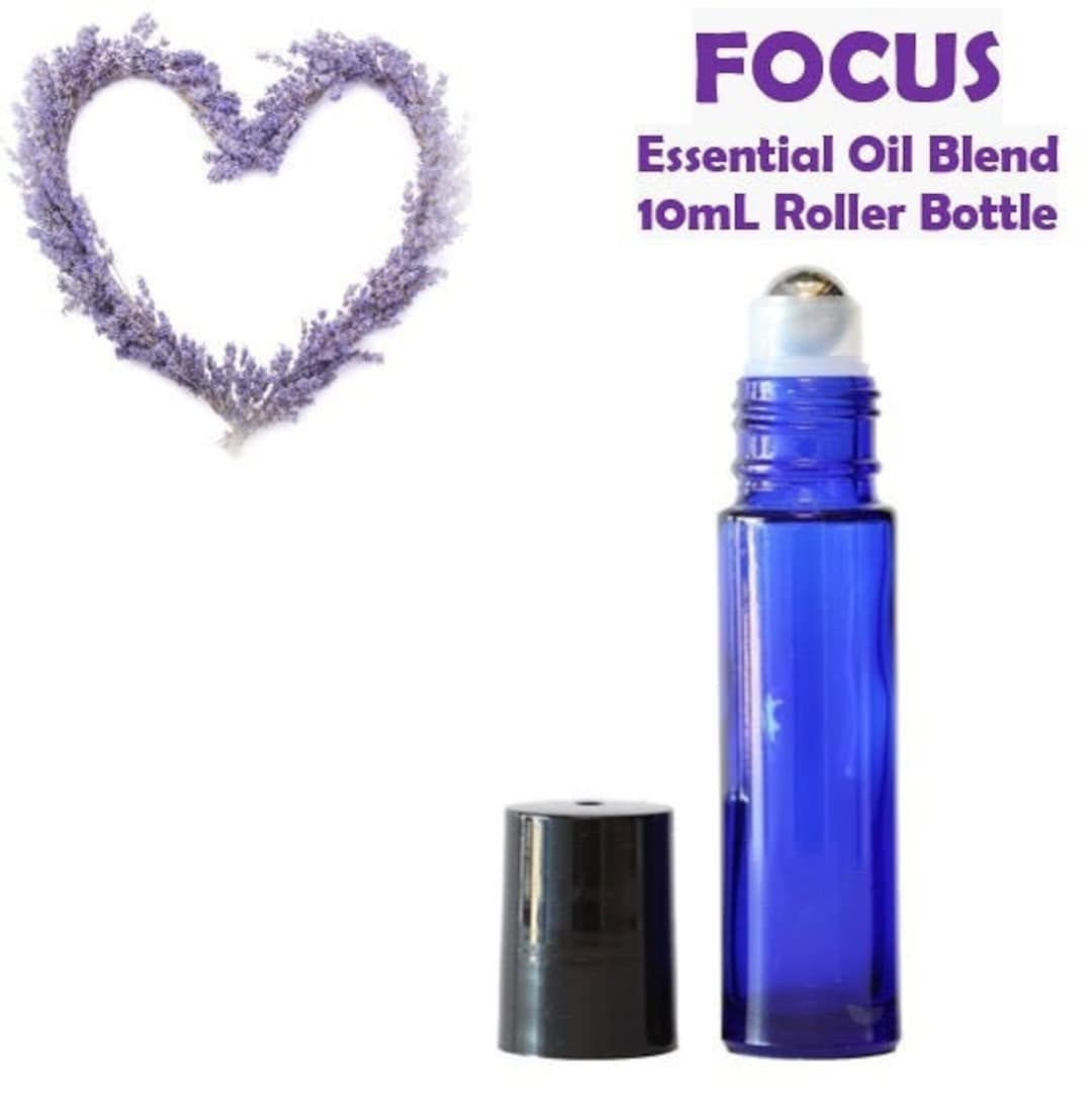 FOCUS Blend, Essential Oil Roller Bottle, Help Enhance Focus, Sustain ...