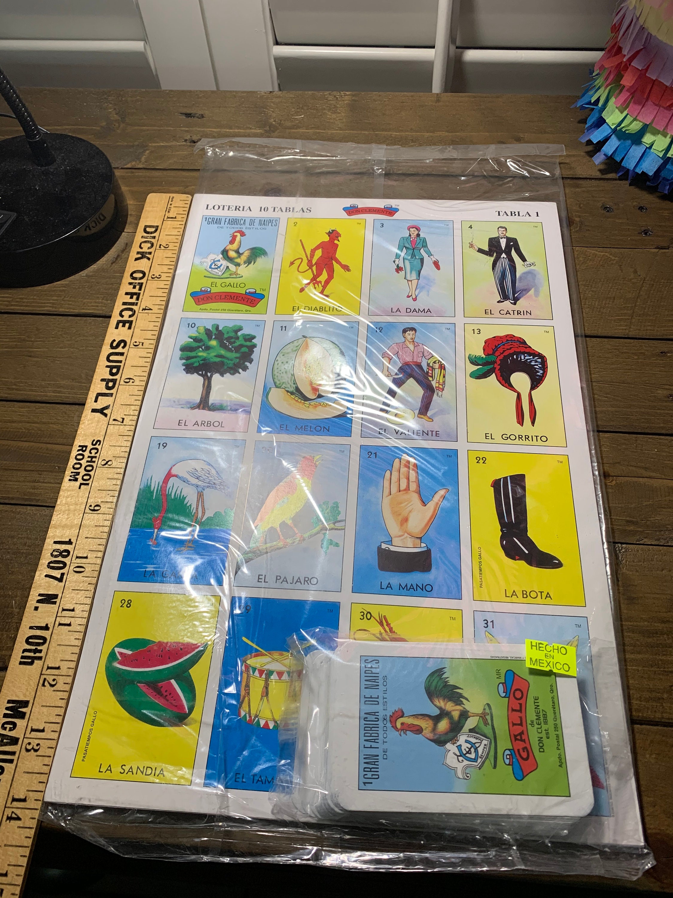 JUMBO Loteria Original 10 Bingo Playing Boards & Deck of 56 Cards ...