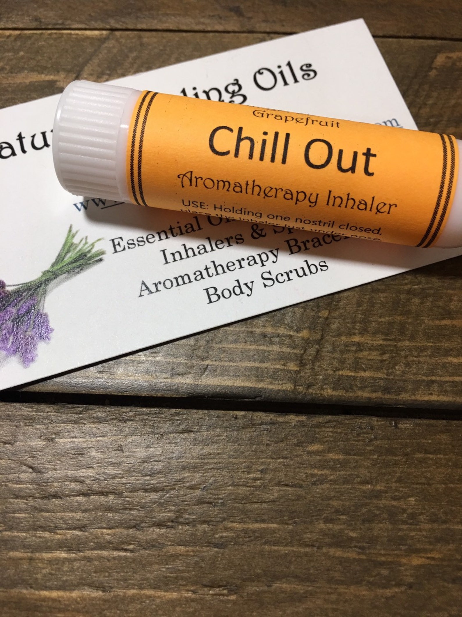 ESSENTIAL Oil Inhaler~ CHILL OUT~ Aromatherapy Inhaler~ Medicine ...
