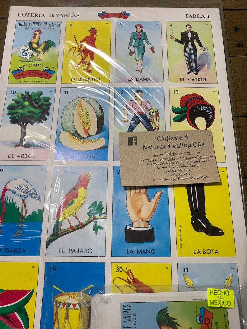 JUMBO Loteria Original 10 Bingo Playing Boards & Deck of 56 Cards ...