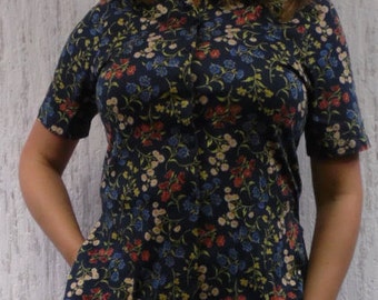 Floral Flannel Shirt | Etsy