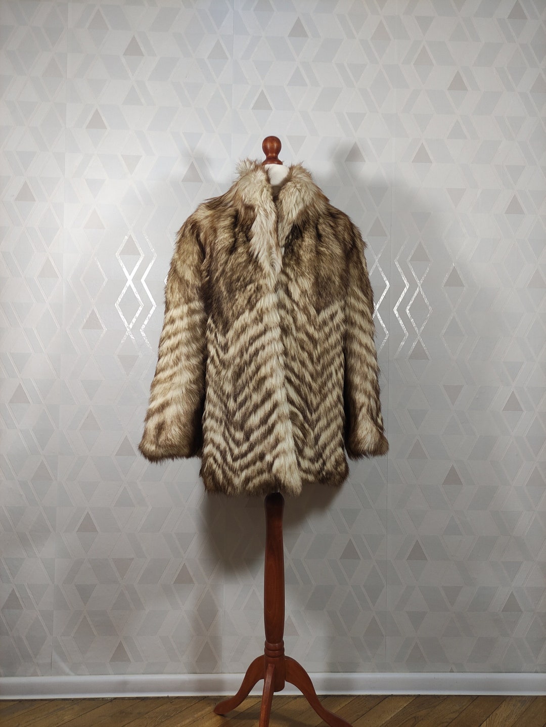 Vintage Echter Pelz Natural Fox Fur Coat Coat Made in Germany - Etsy