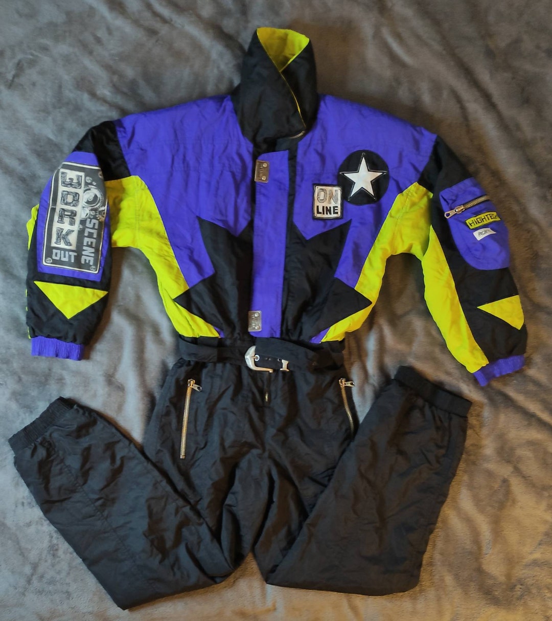 Vintage * Proline STAR Online Unique Ski Suit Cold-resistant Made in ...