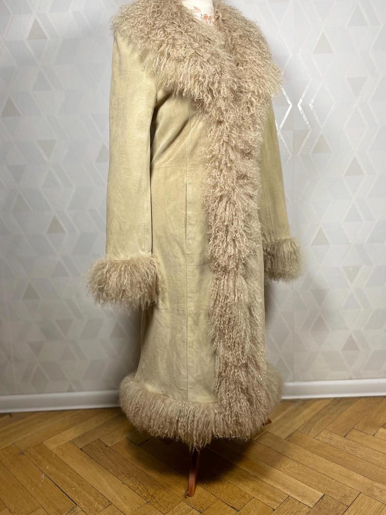 ICONIC AFGHAN COAT! Vintage Penny Lane suede leather & mongolian ...