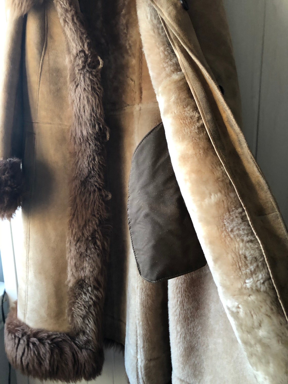 Vintage Sheepskin Coat Penny Lane Suede Shearling Coat Shearl - Etsy