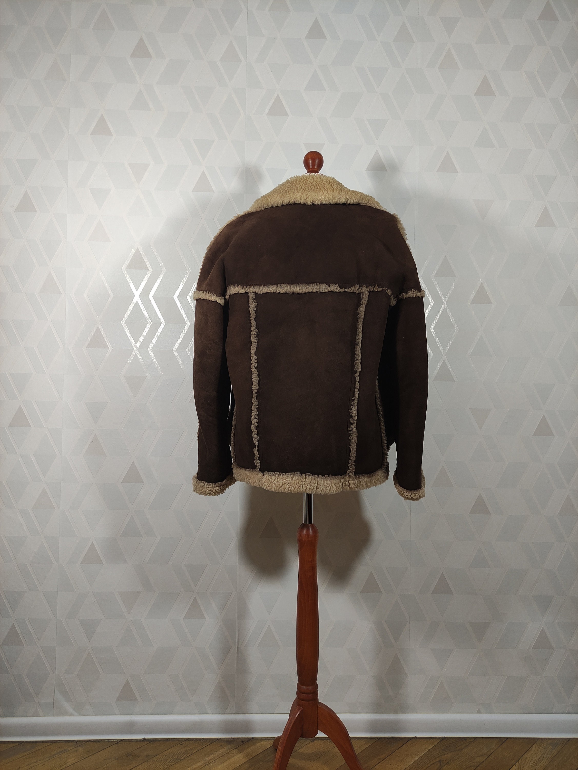 Vintage Aviator Polish Sheepskin Winter One of a Kind Jacket_ - Etsy