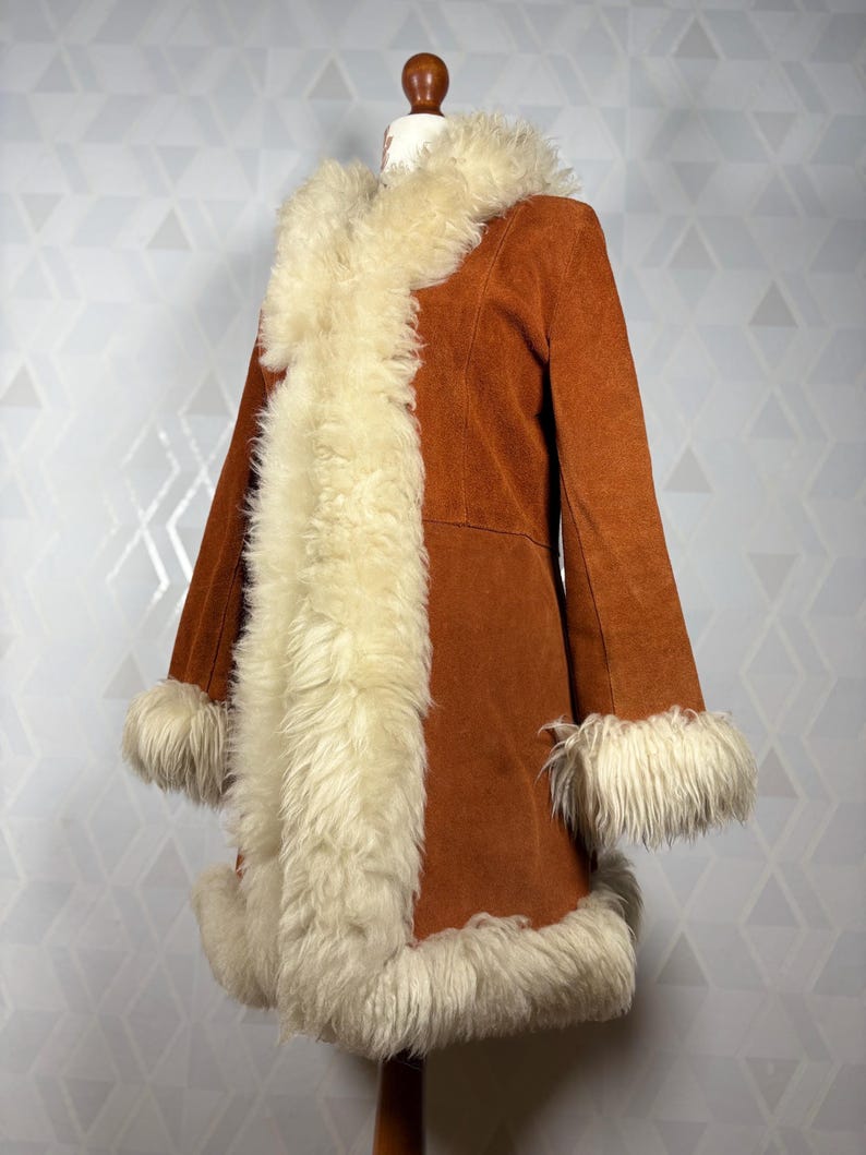 Vintage 70s SPINNEY Rare Penny Lane Lambskin Coat Bohemian Jacket ...