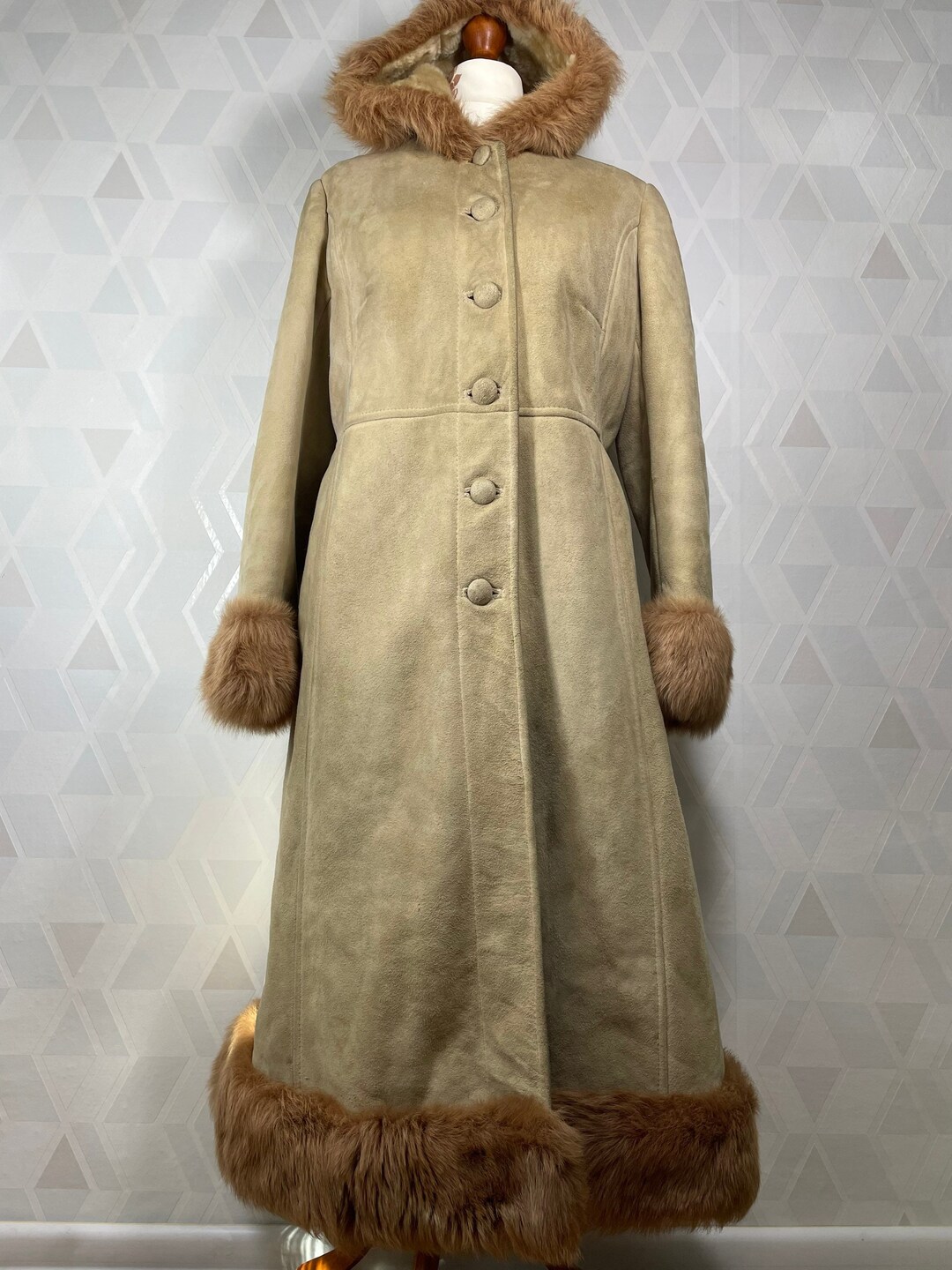 Vintage Penny Lane Faux Suede Coat - Etsy