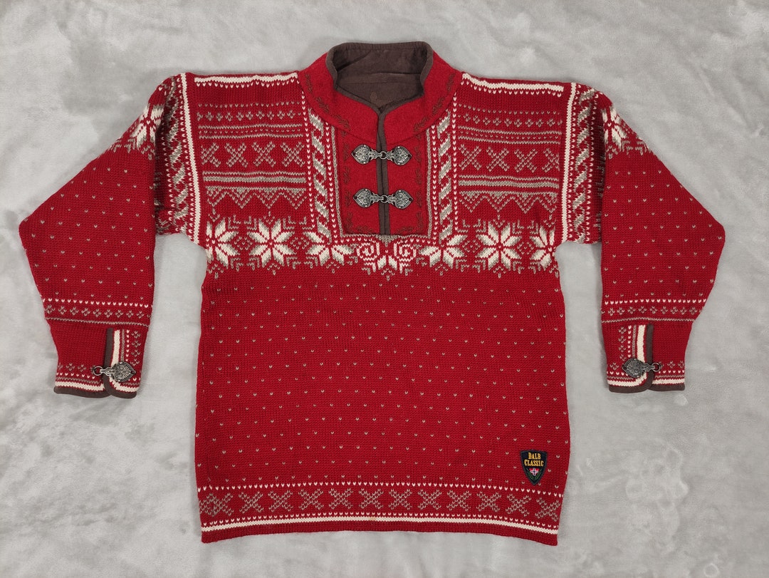 Dale of Norway Red Sweater * Pure New Wool * Dale Classic * Size XS ...