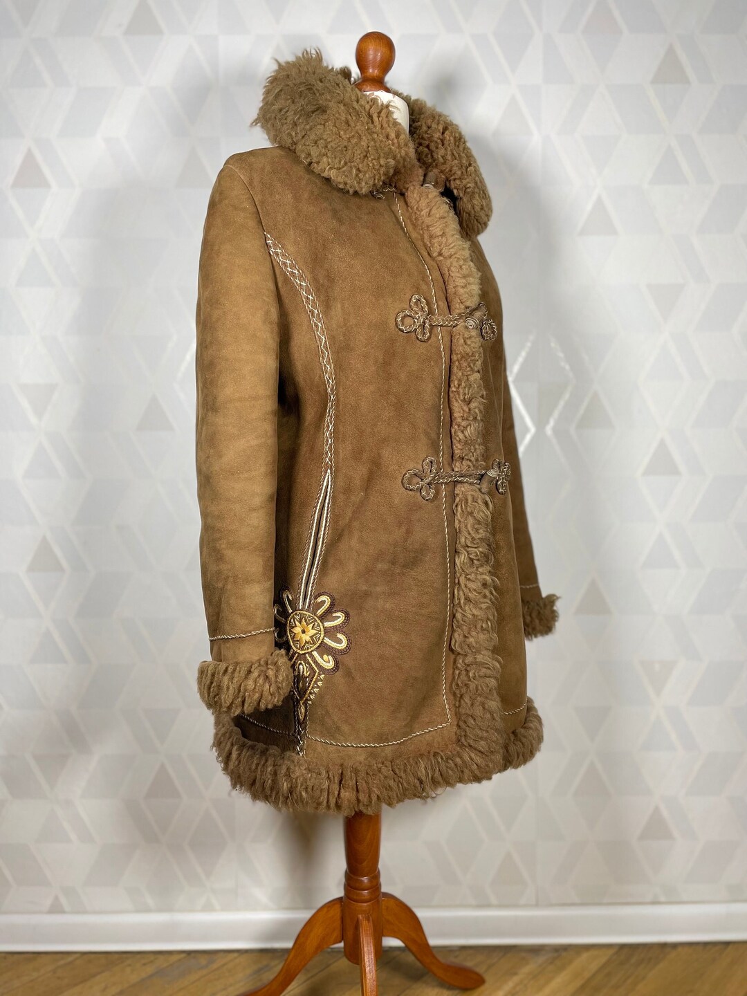 Real 70s Vintage Penny Lane Coat Magnificent Afgan Shearling Sheepskin ...
