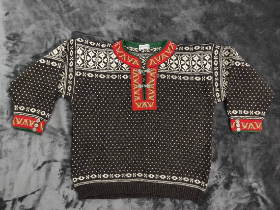 Vintage_ Husfliden Traditional Jumper Made in Norway Oppdal_ - Etsy