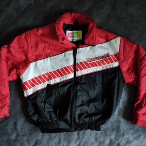 Kurtka Motocyklowa Akito Made in Scotland Kawasaki Race Team * - Etsy
