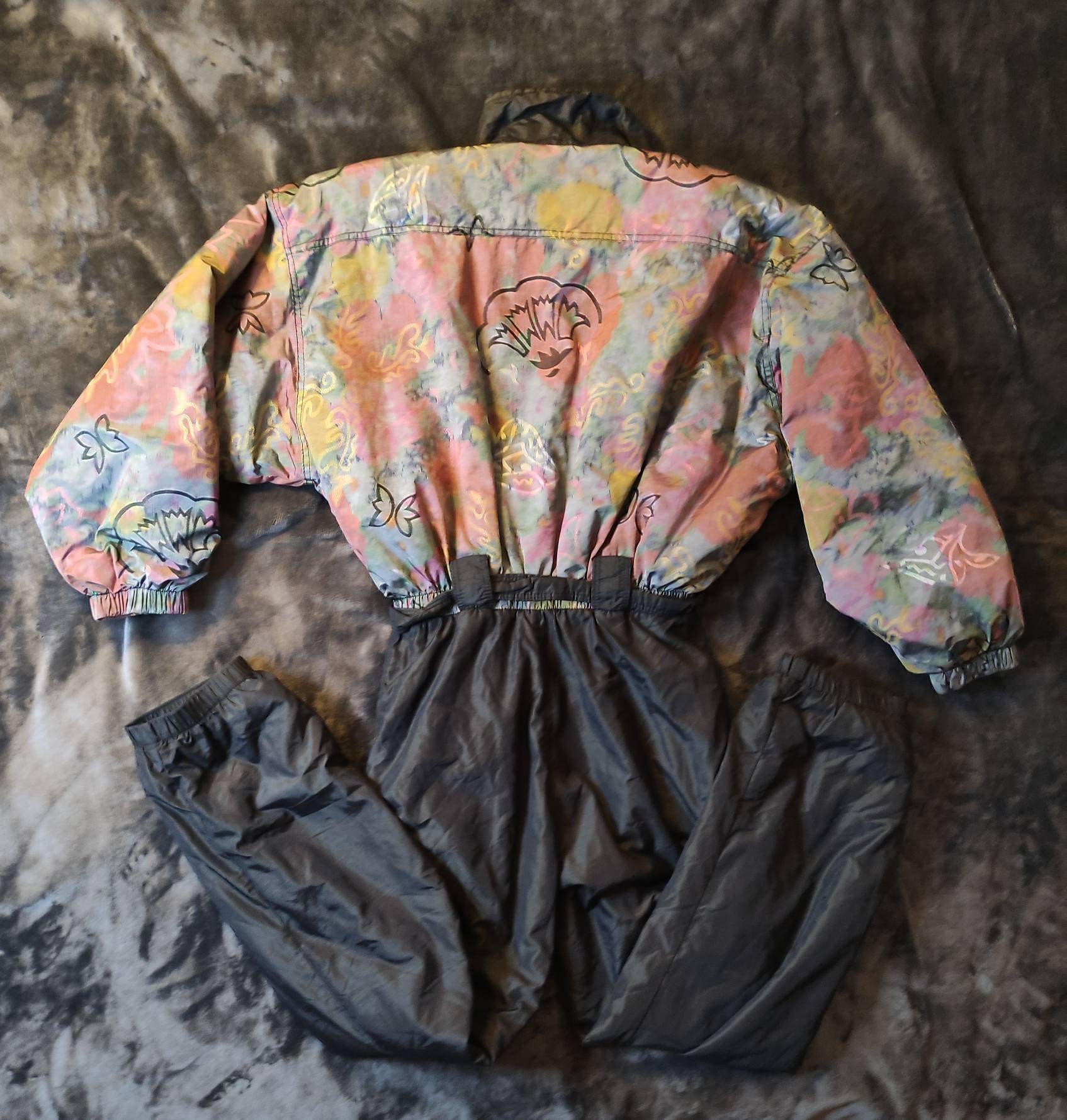 Vintage Italian 80s Ski Suit Made in Italy / With Abstract - Etsy