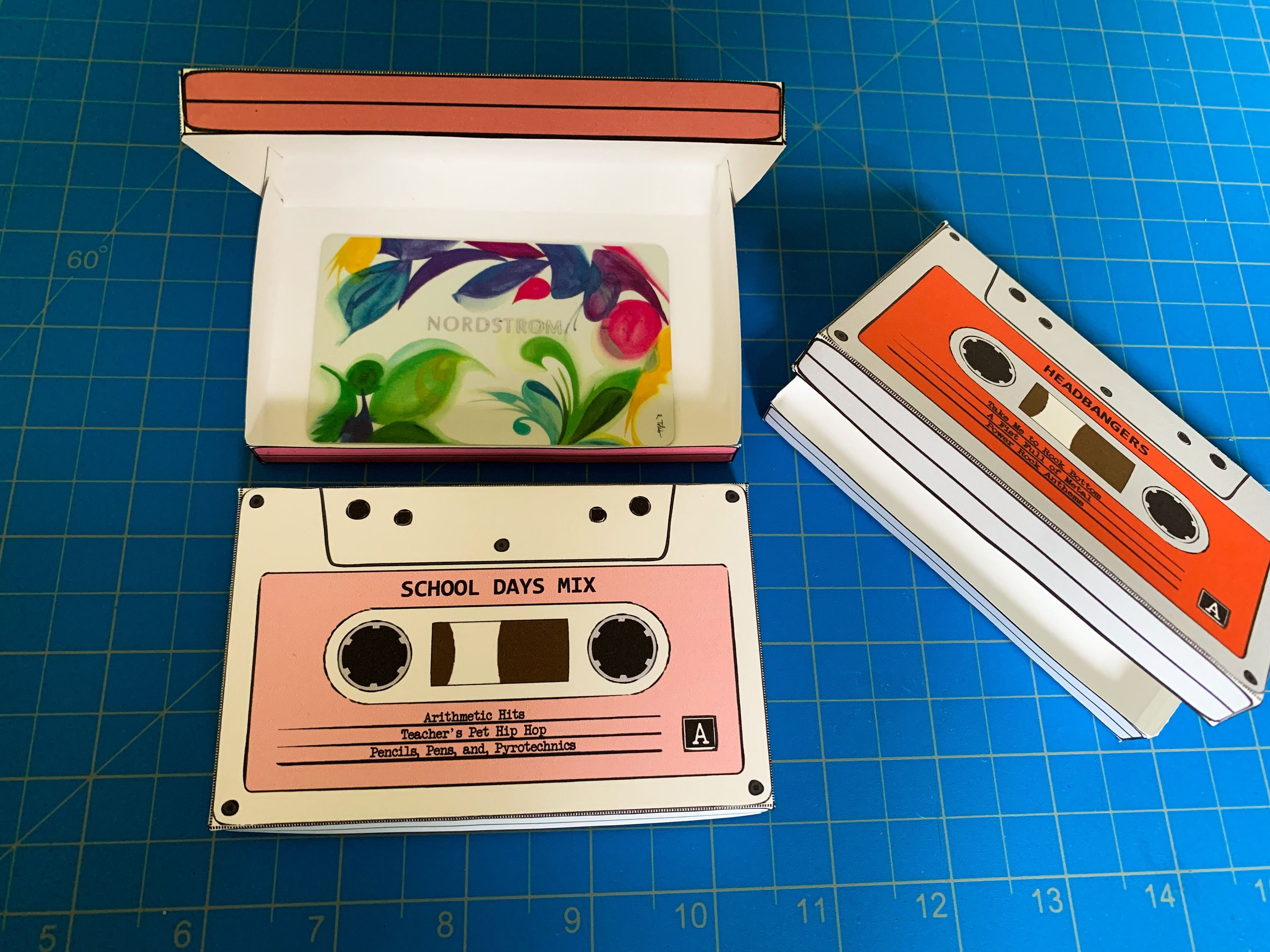 Cassette Tape Box: DIY Printable PDF With Editable Text gift - Etsy