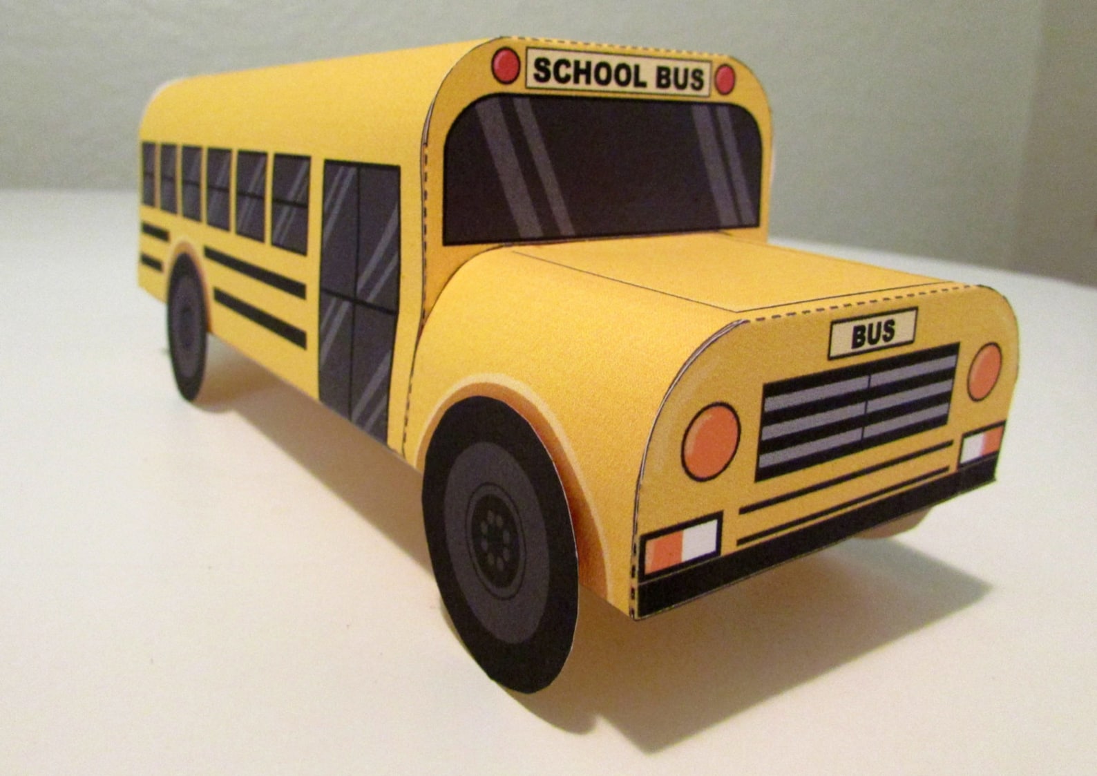 School Bus Favor Box: DIY Printable PDF With Editable Text - Etsy