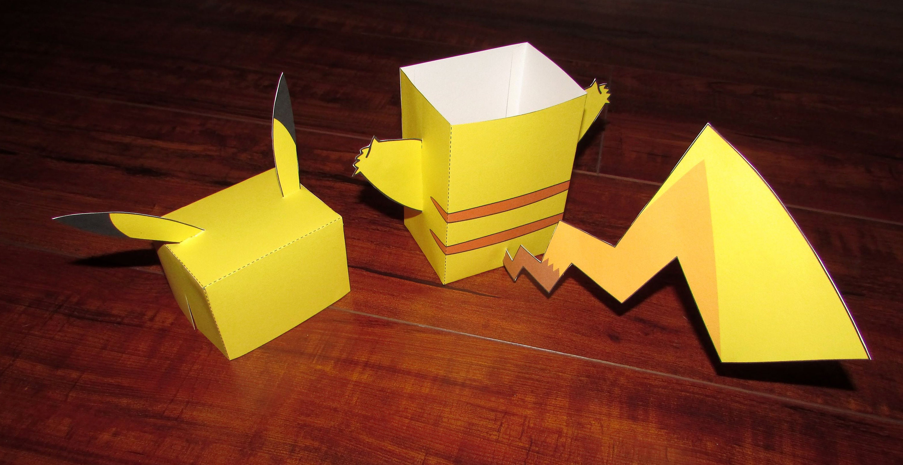 Pikachu Favor Box: DIY Printable PDF With Editable Text - Etsy