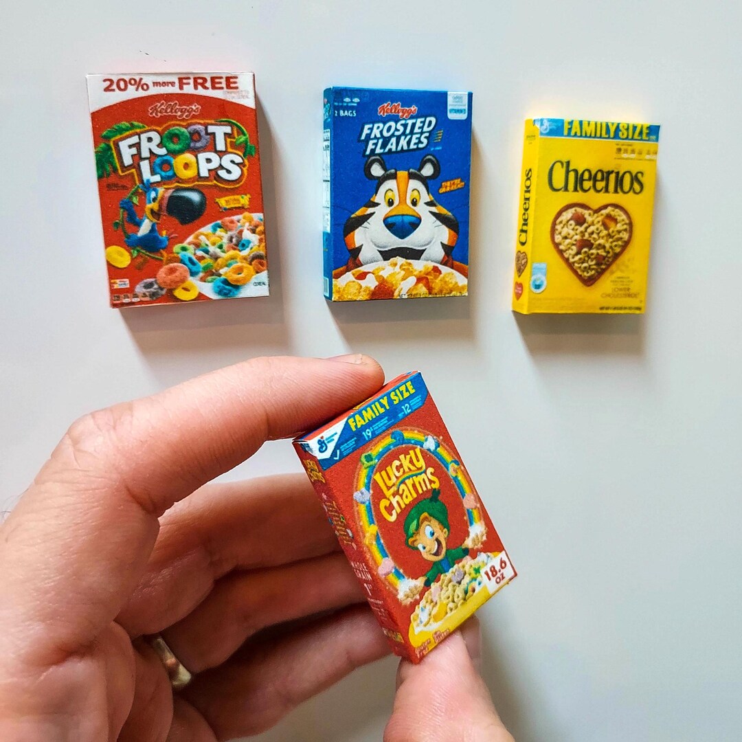 Cereal Box Miniature Magnet - 1" X 1.5" - Refrigerator / Fridge Strong ...