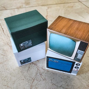 Retro TV Box: DIY Printable PDF - Etsy