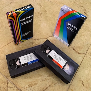 VHS Tape Box: DIY Printable PDF With Editable Text (gift Card Box ...
