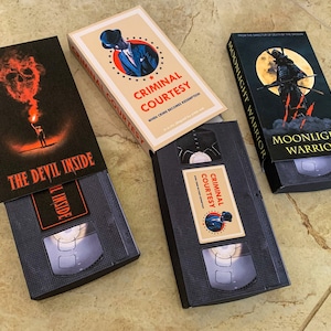 VHS Tape Box: DIY Printable PDF With Editable Text (gift Card Box ...