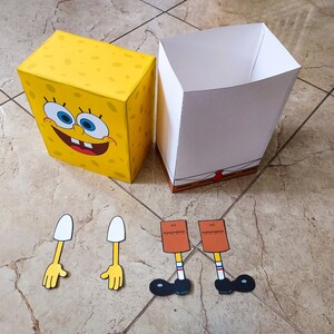 Cartoon Character Paper Box - Digital File - Etsy