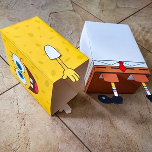 Cartoon Character Paper Box - Digital File - Etsy