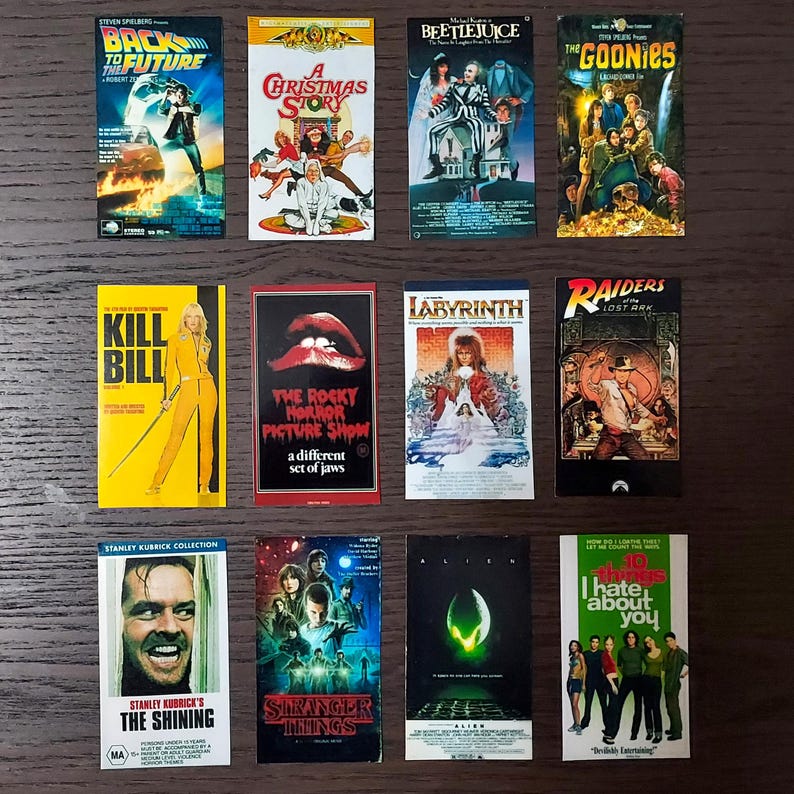 Retro VHS Cover Miniature Sticker - Select Title or Submit Custom ...