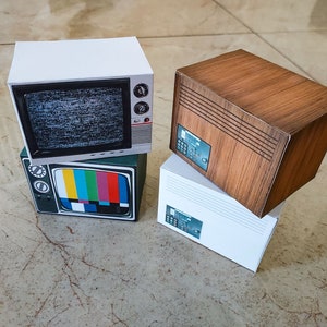Retro TV Box: DIY Printable PDF - Etsy