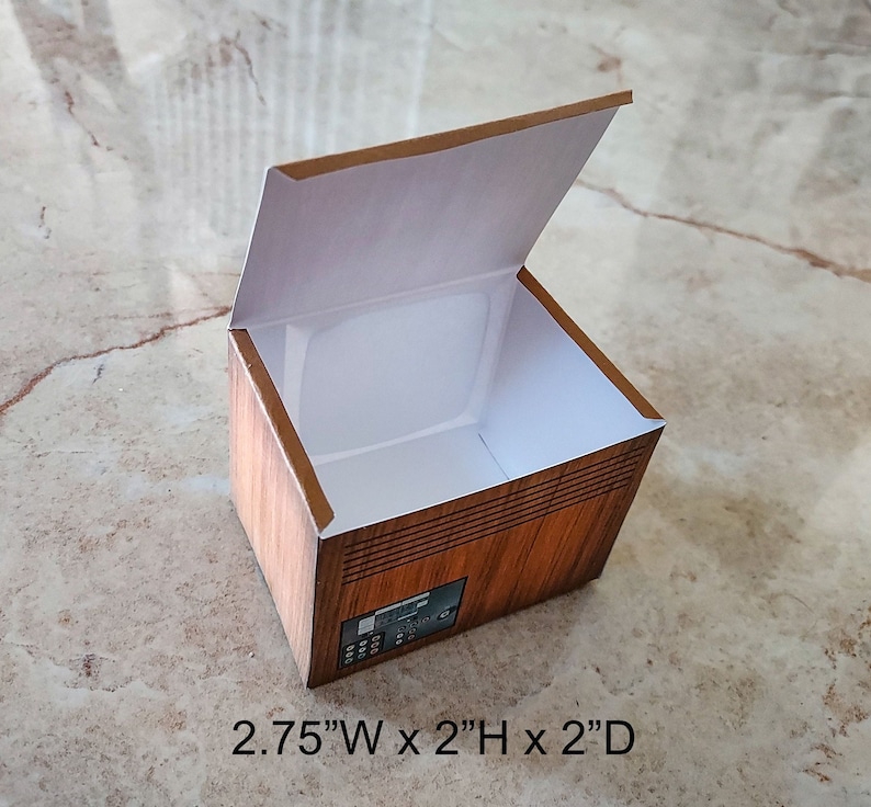 Retro TV Box: DIY Printable PDF - Etsy