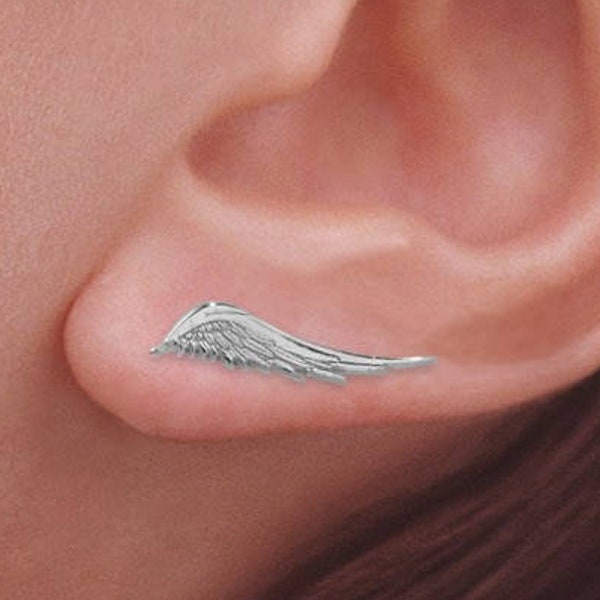 Angel Wing Earrings - Etsy