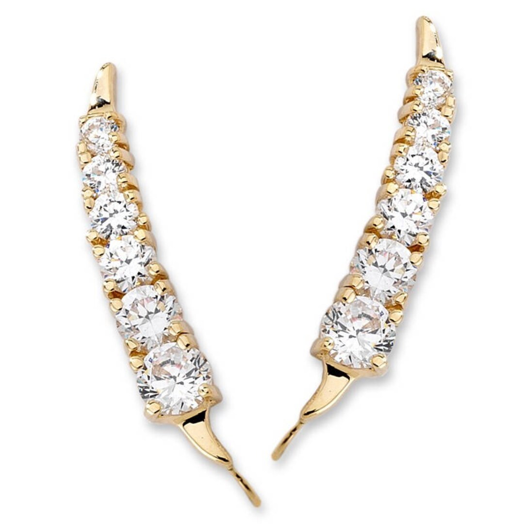 Graduating Rounds Earpin - 14k Gold - Ear Pin -journey Earrings ...