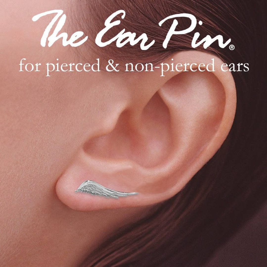 Silver Angel Wings Earclimber Earrings Ear Climbers Angel Wings Wing ...