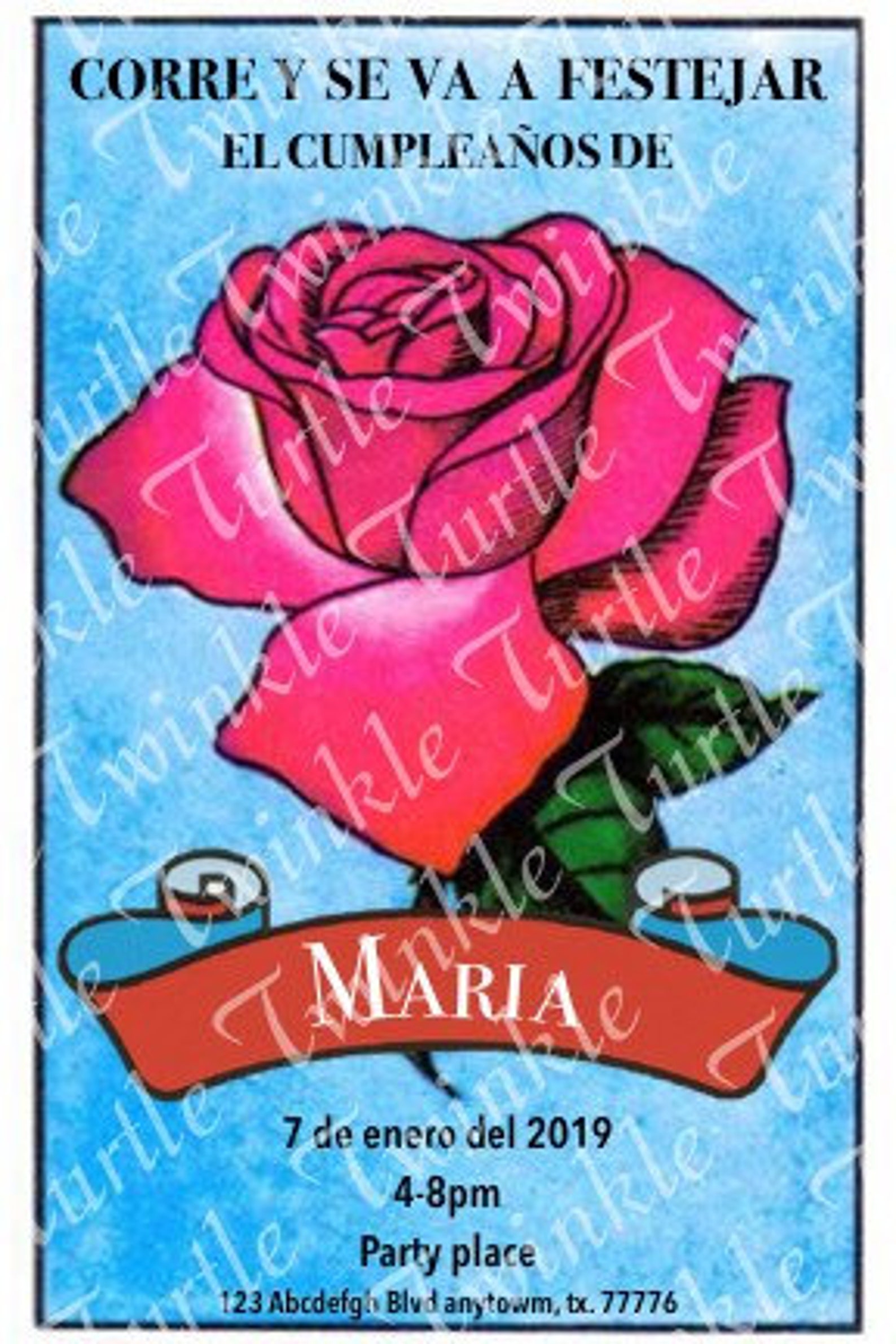 Loteria Birthday Invitation | Etsy