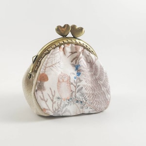 Forest Animals Coin Purse, Clasp Purse, Fabric Purse, Metal Frame Purse ...