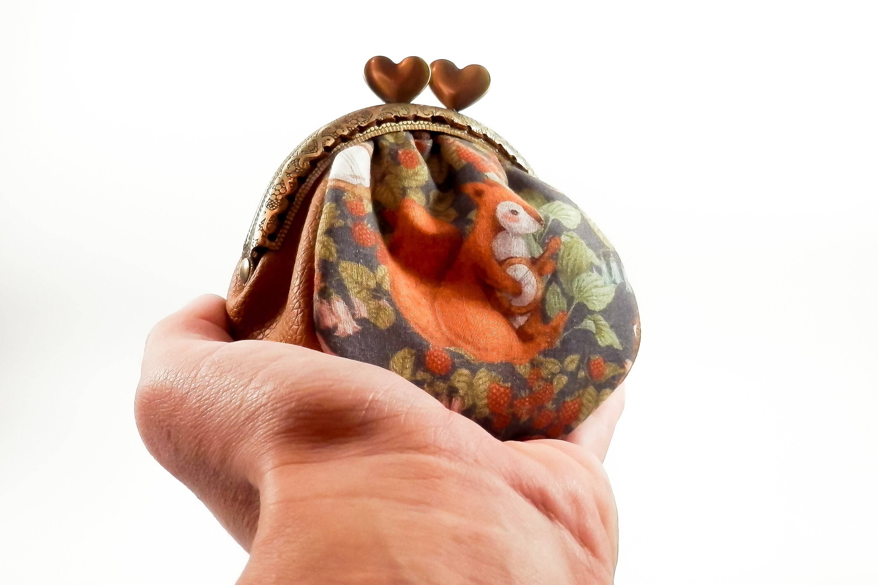 Forest Animals Coin Purse Boho Pouch Clasp Purse Fabric - Etsy