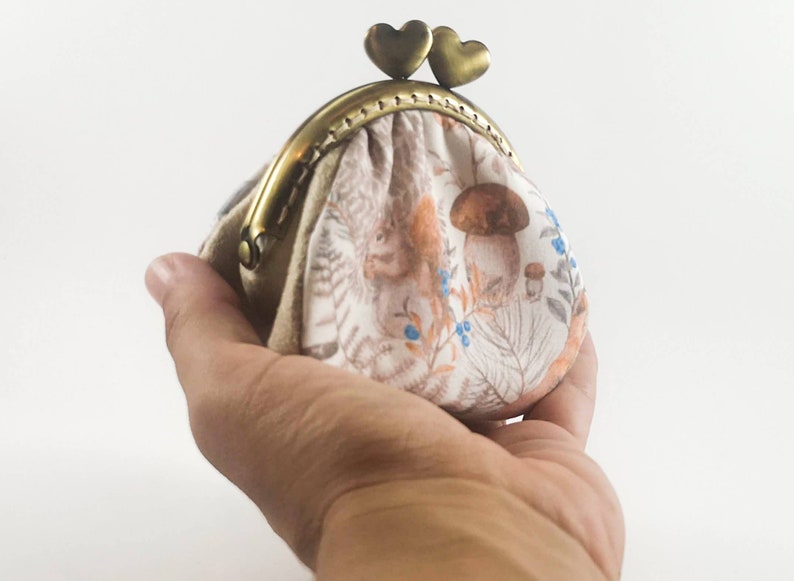 Forest Animals Coin Purse Clasp Purse Fabric Purse Metal - Etsy