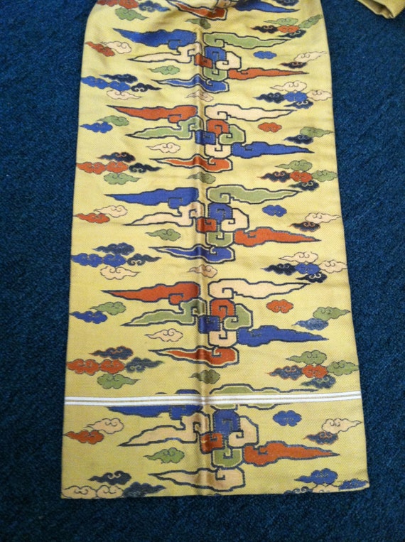 vintage japanese obi azure - Gem