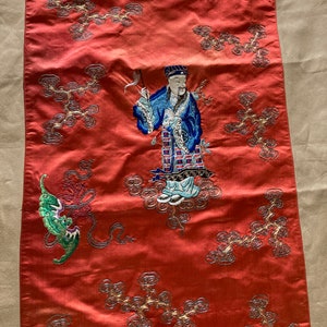 Pair of Chinese Embroidered Banners - Etsy