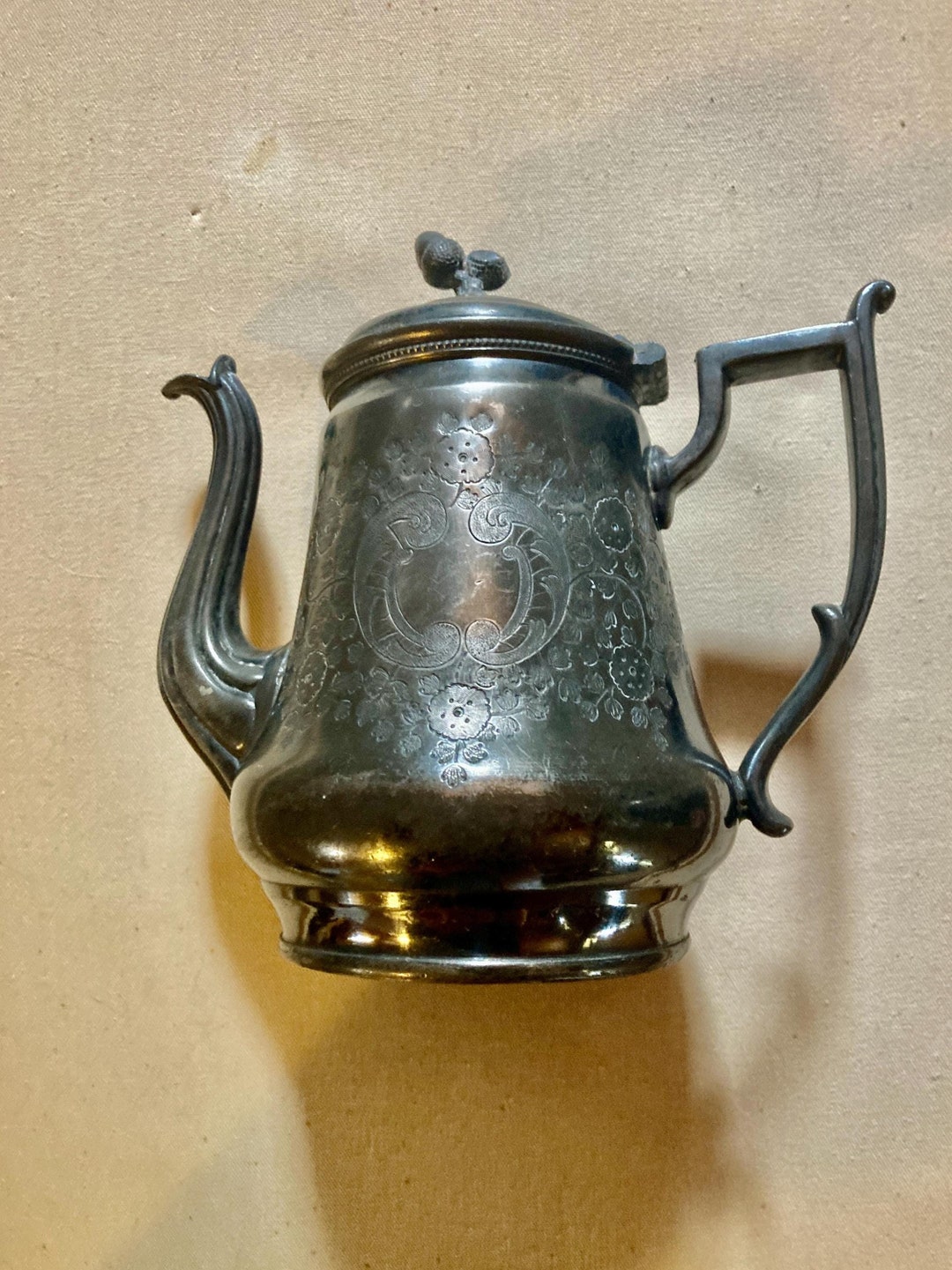 19th C Meridian Silver Plate Tea Pot - Etsy